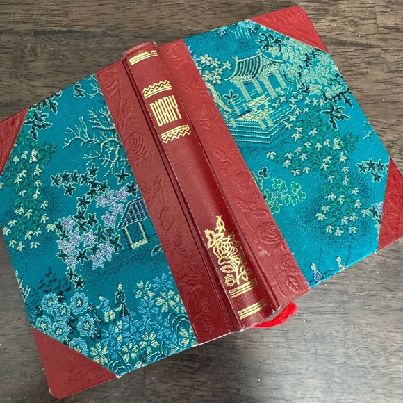 Office | Vintage East Asian Japanese Design Fabric Tapestry Journal ...